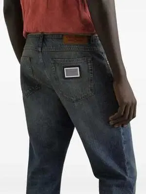 Dolce & Gabbana Jeans With Logo Plaque