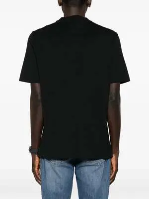Brunello Cucinelli Crew-neck T-shirt With Graphic Print - Black