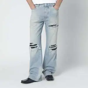 Amiri Contrast Stitching Bottoms For Men