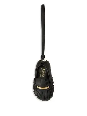 TOD'S Gommino Leather Charm - Black