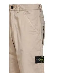 Stone Island Straight-leg Cotton Trousers