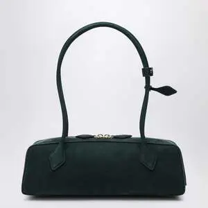 Alaïa Le Teckel Medium Nubuck Leather Bag - Green