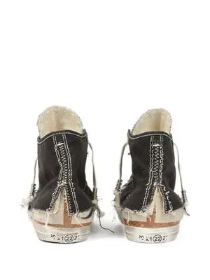 MAISON MARGIELA High-top Sneakers With Distressed Effect
