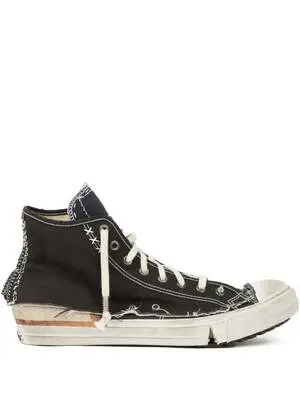 MAISON MARGIELA High-top Sneakers With Distressed Effect - Black