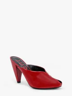 JUDE Patent Leather Mules - Red