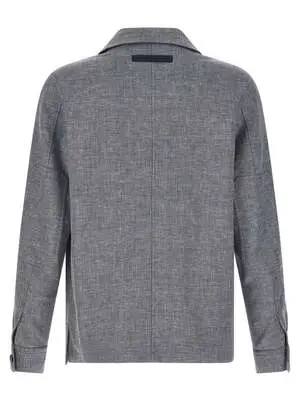 Zegna Crossover' Overshirt - Blue