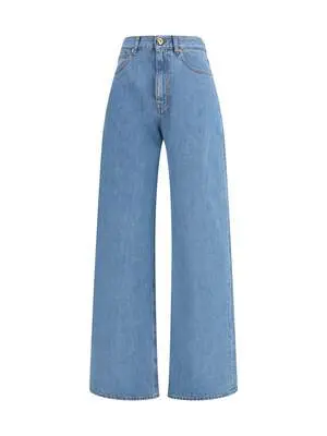 BLAZÉ MILANO Wide Leg Nariida Jeans - Blue