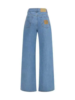 BLAZÉ MILANO Wide Leg Nariida Jeans - Blue
