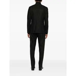 Tagliatore Suits Double Breasted Suits - Black