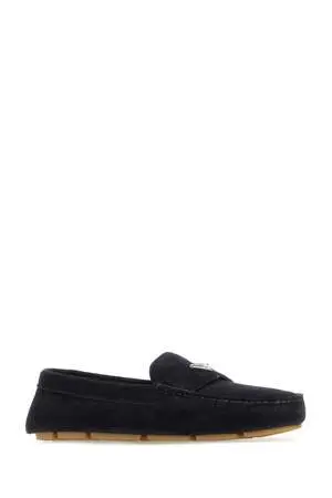 Prada Dark Suede Loafers