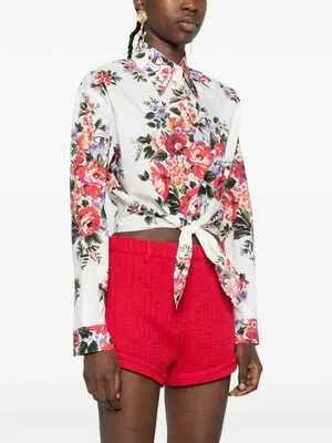 Dolce & Gabbana Long-sleeved Floral Shirt - Multicolor