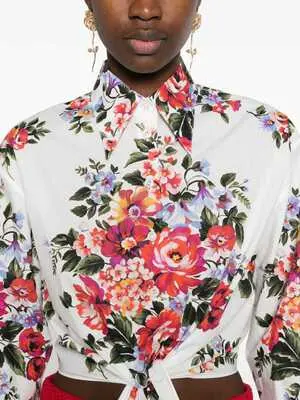 Dolce & Gabbana Long-sleeved Floral Shirt - Multicolor