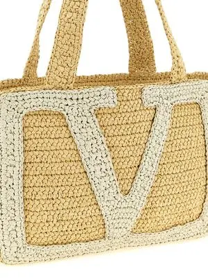 Valentino Garavani Viva Superstar Midi Shopping Bag - White
