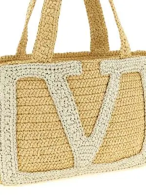 Valentino Garavani Viva Superstar Midi Shopping Bag - White