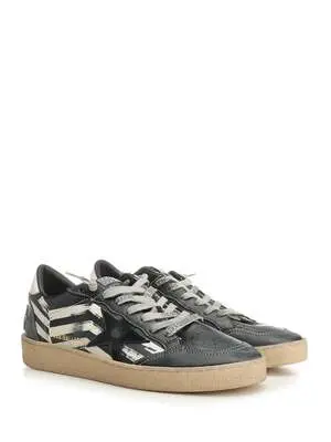 GOLDEN GOOSE Ball Star Leather Sneakers - Black