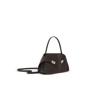 FERRAGAMO Gancini Flip-lock Shoulder Bag - Brown
