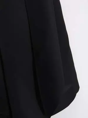 Alberta Ferretti Black Silk Cape