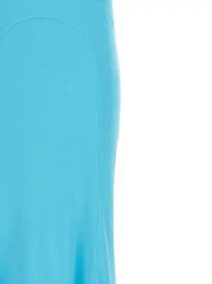 TOM FORD Long Crêpe Jersey Skirt - Blue