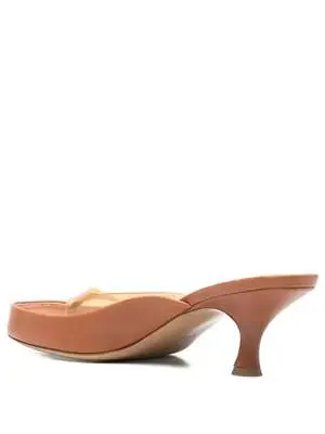 Chloé Junie Heeled Sandals - Brown