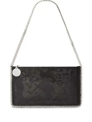Stella McCartney Falabella Shoulder Bag With Sequins And Chain Strap - Black