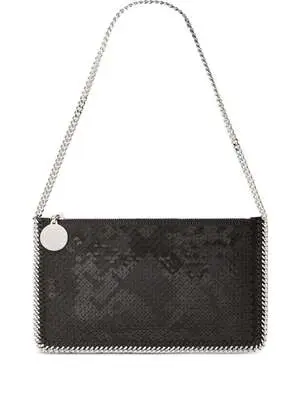 Stella McCartney Falabella Shoulder Bag With Sequins And Chain Strap - Black