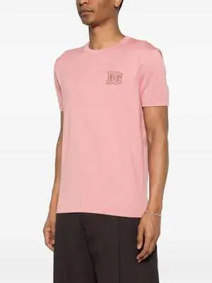 Dolce & Gabbana T-shirt With Logo Patch - Multicolor