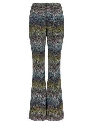 Missoni Lamé Viscose Pants With Micro Sequin Application - Multicolor