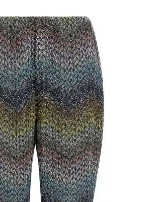 Missoni Lamé Viscose Pants With Micro Sequin Application - Multicolor