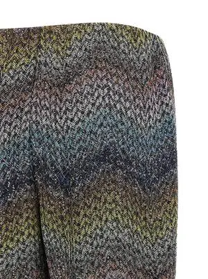 Missoni Lamé Viscose Pants With Micro Sequin Application - Multicolor