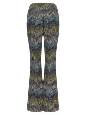 Missoni Lamé Viscose Pants With Micro Sequin Application - Multicolor