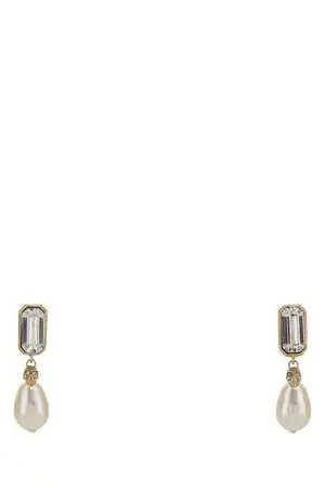 Alexander McQueen Metal Skull Earrings - Gold