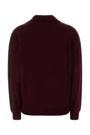 Miu Miu Burgundy Wool Cardigan