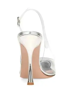 GIANVITO ROSSI Diana Pumps With 105mm Heel - Silver