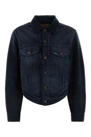 Balenciaga Dark Denim Jacket - Blue