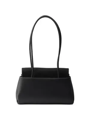 Prada Calf Leather And Re-nylon Medium Bag - Black