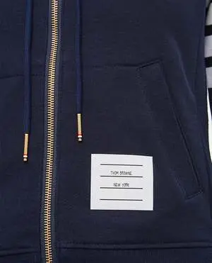 Thom Browne Classic Loopback 4-bar Zip Hoodie - Multicolor