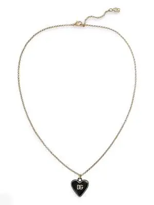 Dolce & Gabbana Heart Pendant Necklace - Silver
