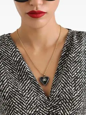 Dolce & Gabbana Heart Pendant Necklace - Silver