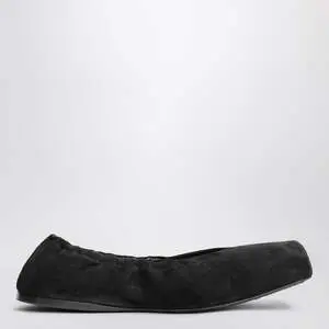 Alaïa Two-tone Ballerina With Square Toe - Black