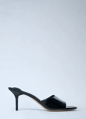 Jacquemus Les Mules Cuisto Open Toe Stiletto Heel Mules - Black