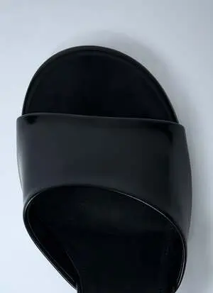 Jacquemus Les Mules Cuisto Open Toe Stiletto Heel Mules - Black