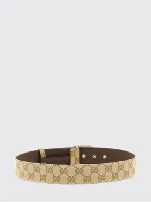 Gucci Gg Monogram Belt - Cream