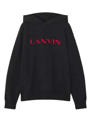 LANVIN Embroidered Logo Hoodie