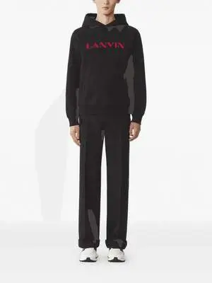 LANVIN Embroidered Logo Hoodie