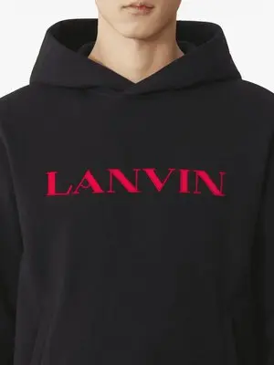 LANVIN Embroidered Logo Hoodie