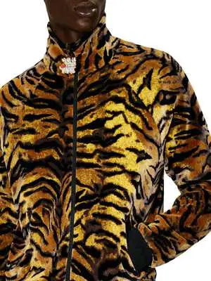 Kenzo Tiger Jacquard Velvet Track Jacket - Multicolor