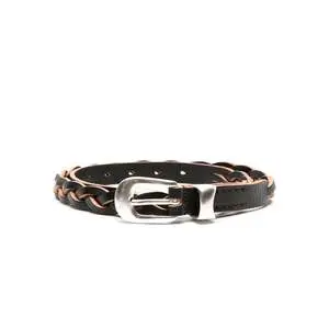 Our Legacy Braided Leather Belt - Black