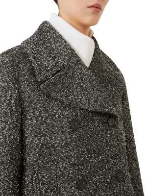 Sportmax Double-breasted Textured Wool Blend Jacket