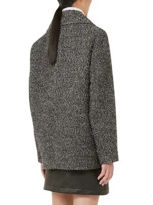 Sportmax Double-breasted Textured Wool Blend Jacket