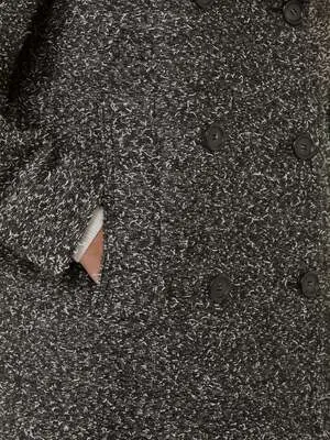 Sportmax Double-breasted Textured Wool Blend Jacket